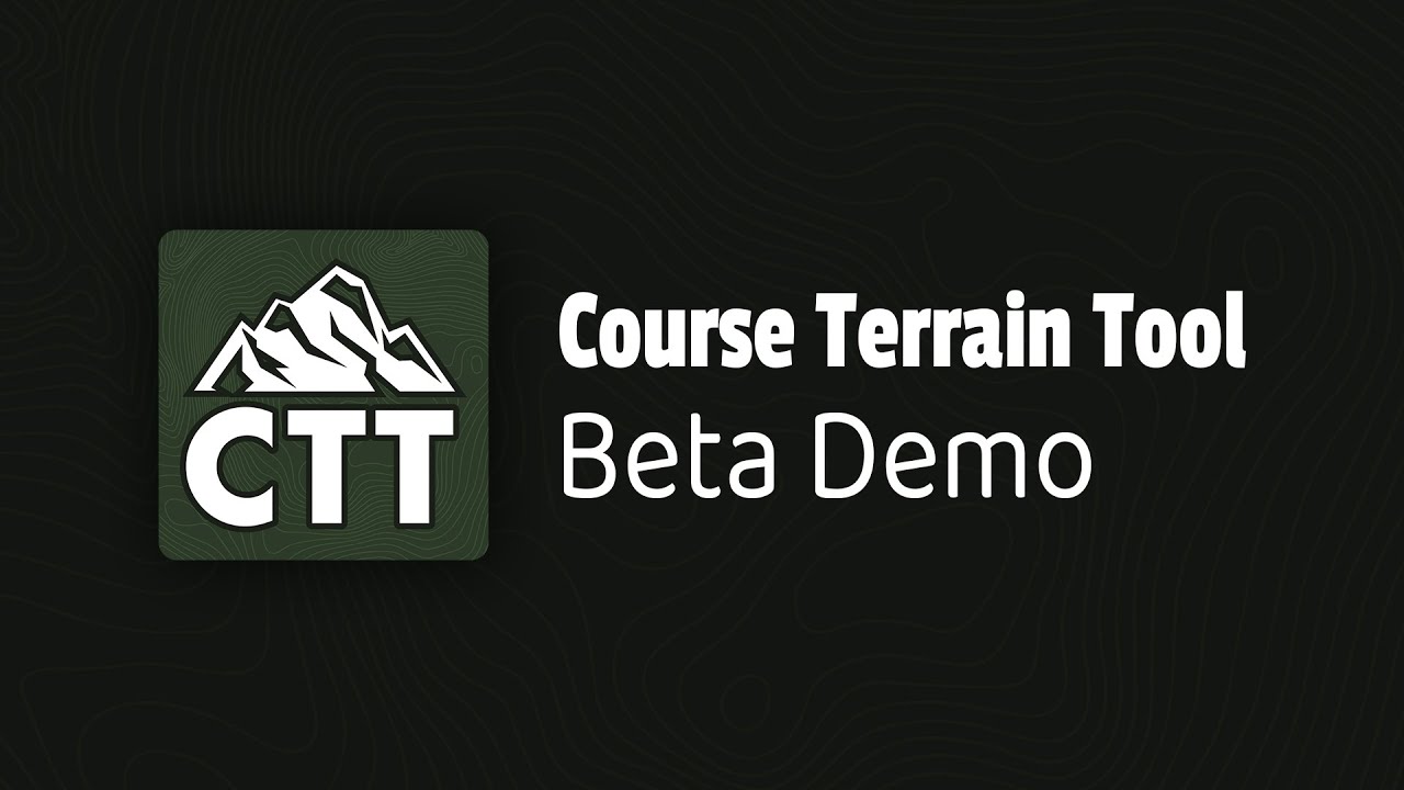 Course Terrain Tool - Beta Demo - YouTube