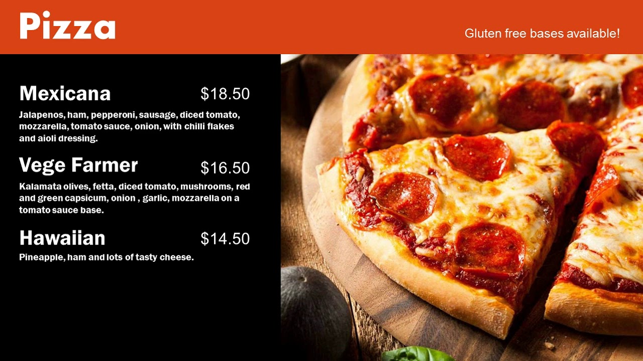 Digital Menu Board and Signage - All Seasons Pizzeria Maylands - YouTube