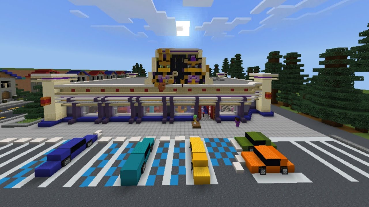 Fredbears Family diner minecraft build - YouTube