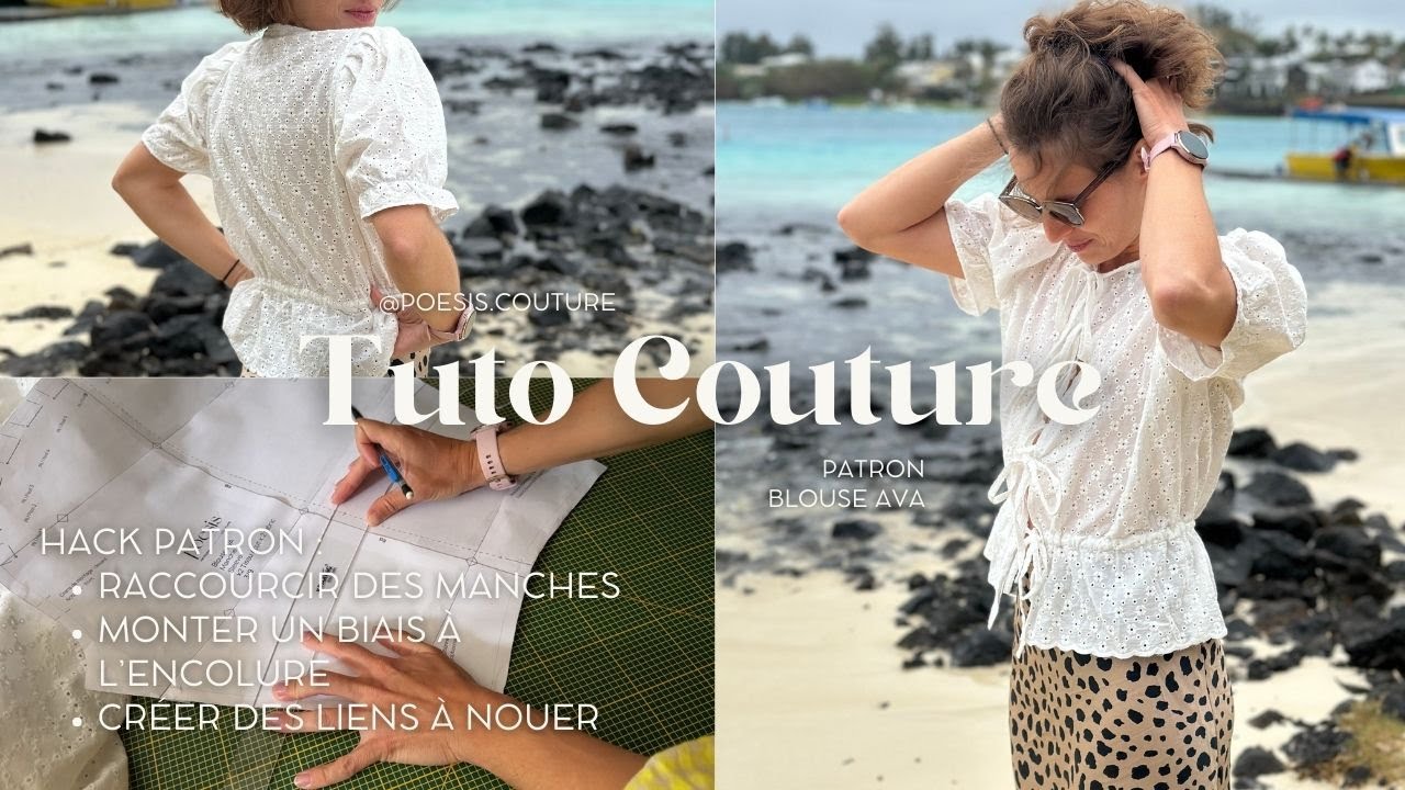 Tuto Couture : Transformer un Patron de Blouse | Modifier Col, Manches ...