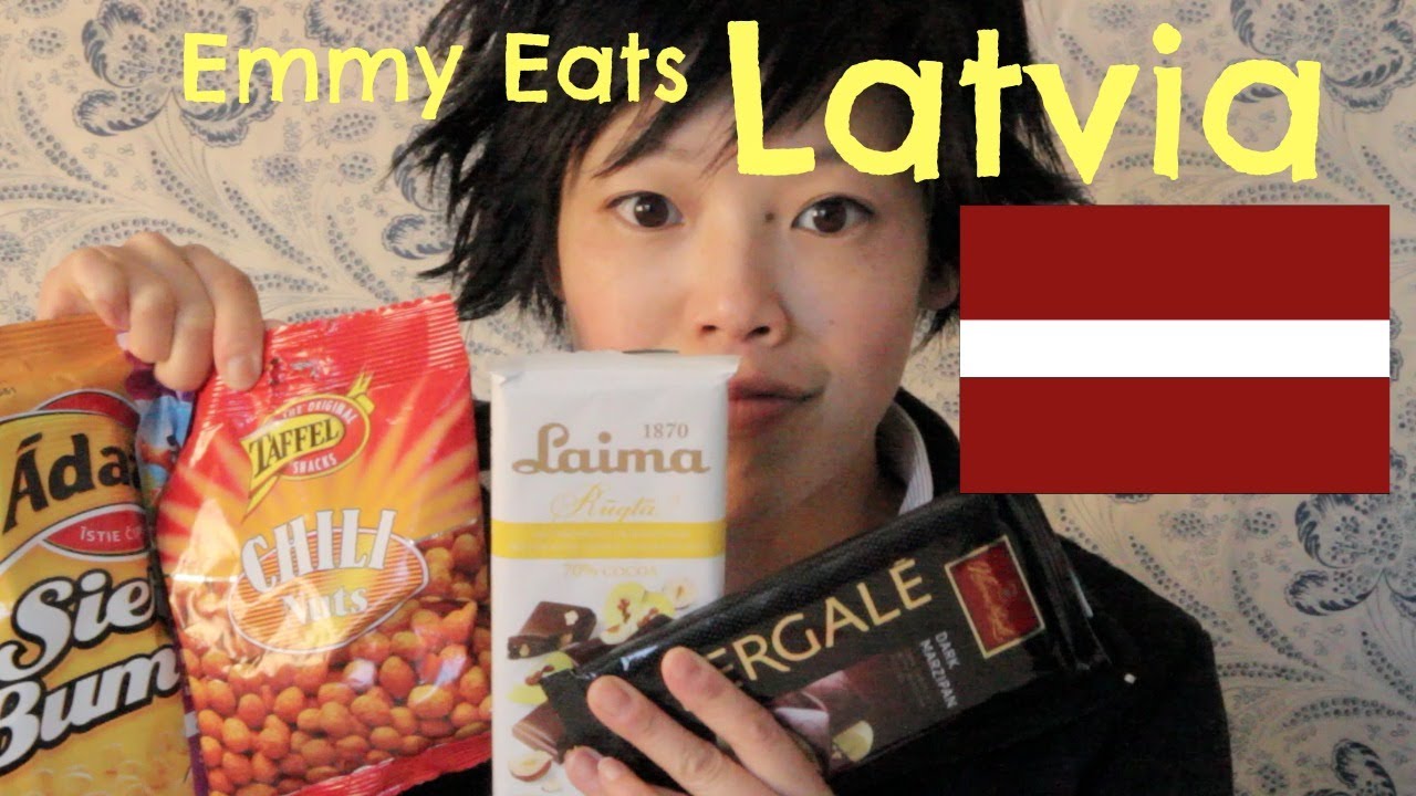 Emmy Eats Latvia -- Latvian snacks & sweets - YouTube