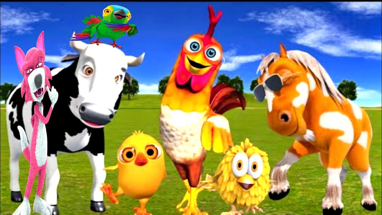 The Little Chick 3d - The Bull and the Farm Tractor - The Little Chick ...