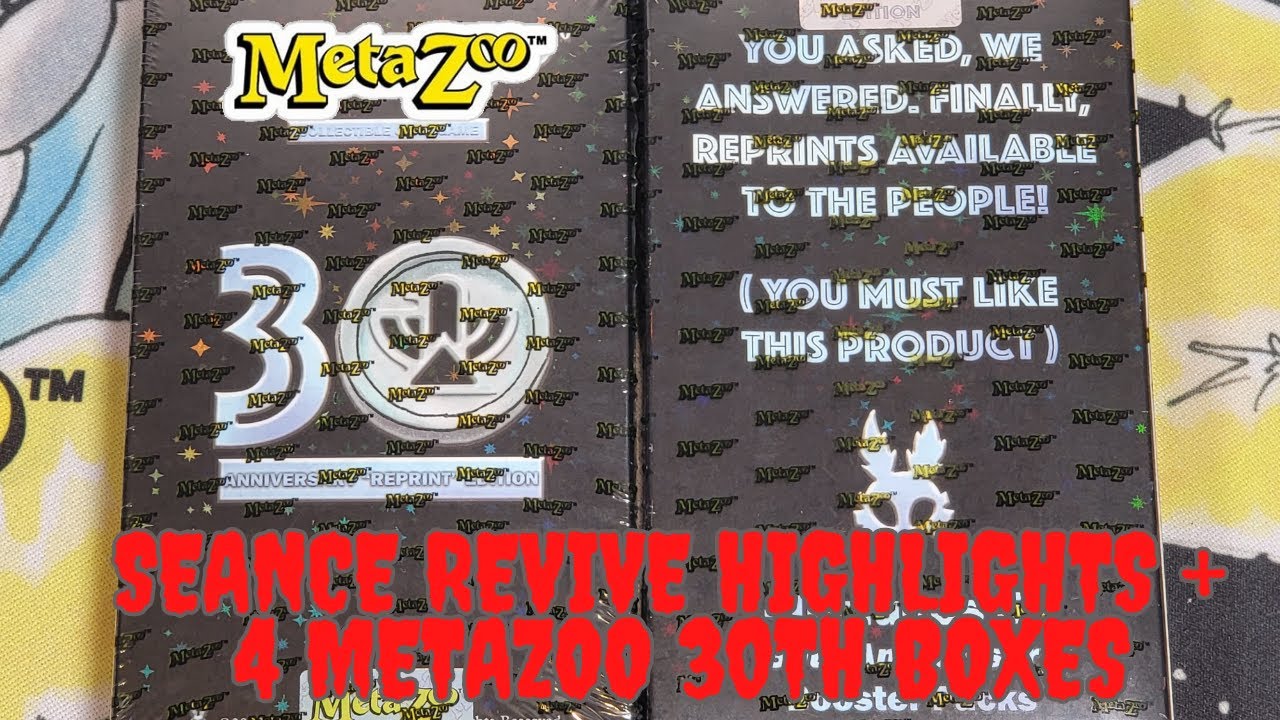 MetaZoo 30th Boxes and Seance Revive Recap - YouTube