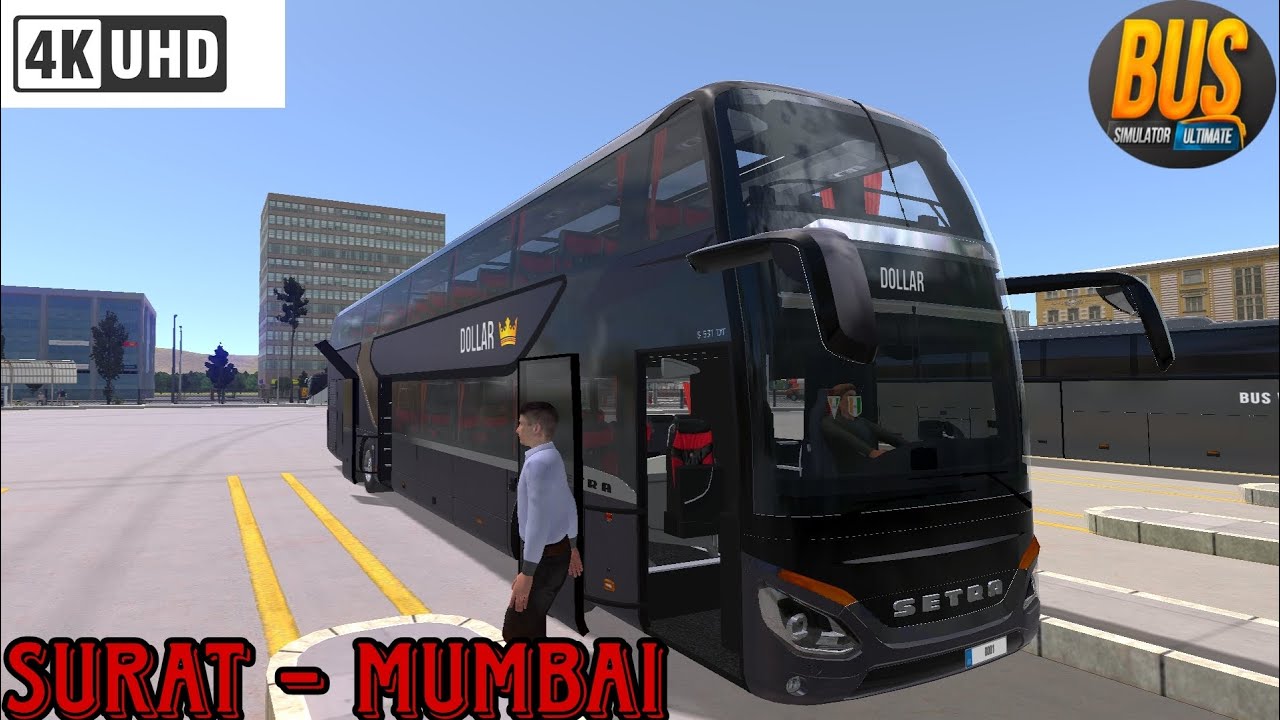 BUS SIMULATOR ULTIMATE||ROUTE‐SURAT TO MUMBAI||GAMEPLAY|| DRIVE THE ...