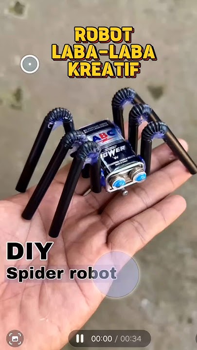 Membuat Robot Laba-Laba #kreatif #shorts - YouTube