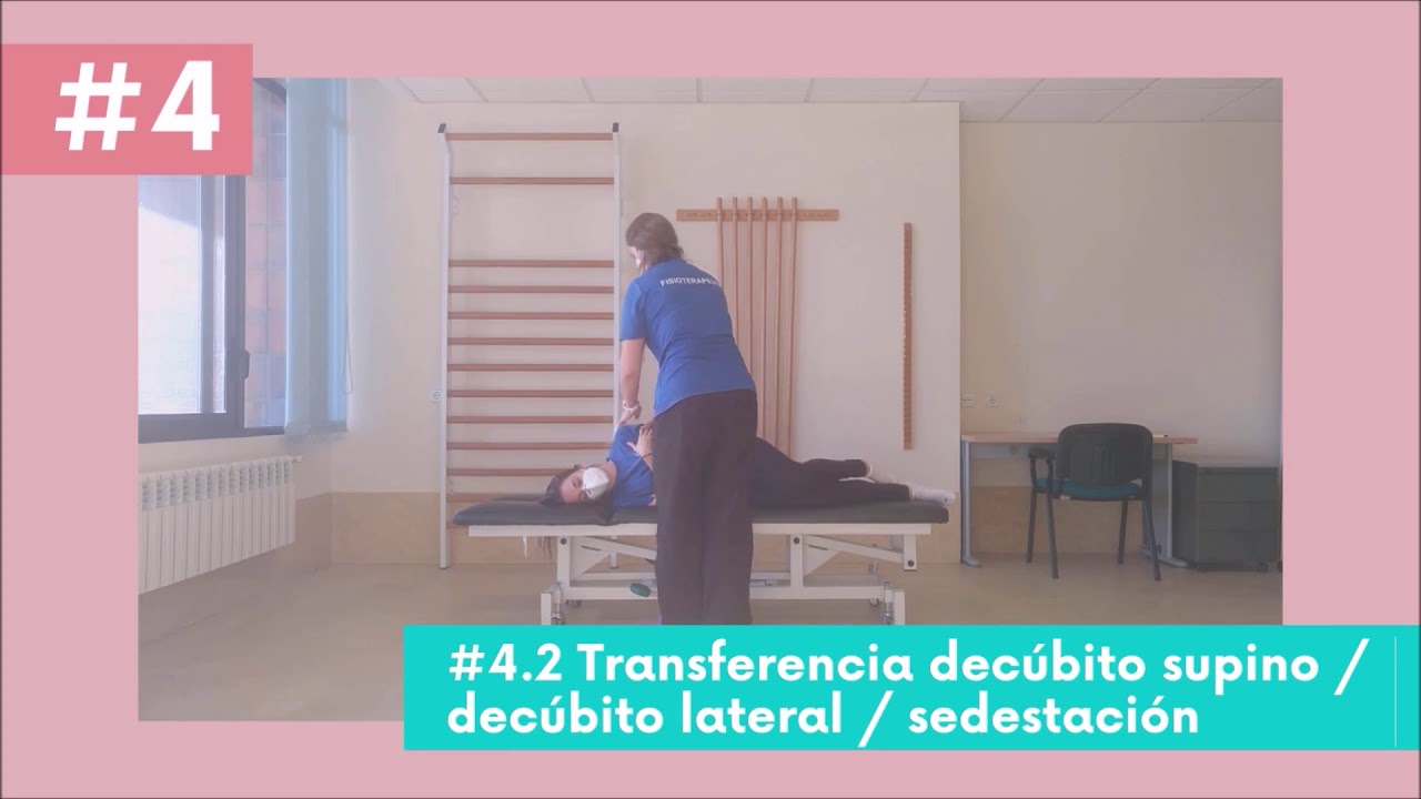 Transferencia decúbito supino, decúbito lateral, sedestación - YouTube