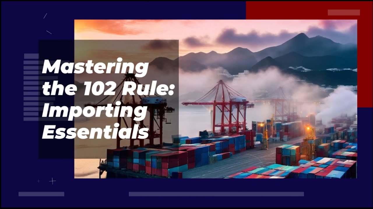 Mastering the 102 Rule: Importing Essentials - YouTube