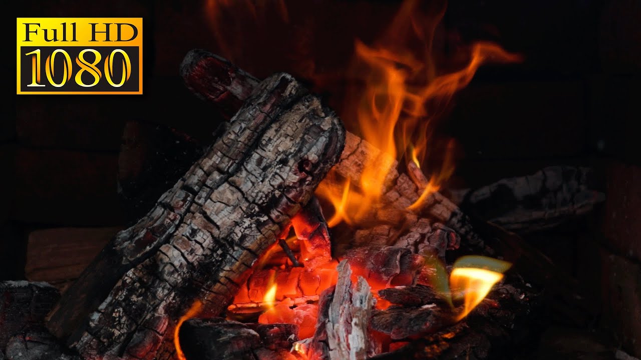 🔥 Night FIREPLACE (10 HOURS). 🔥 Cozy fireplace for relaxing - YouTube