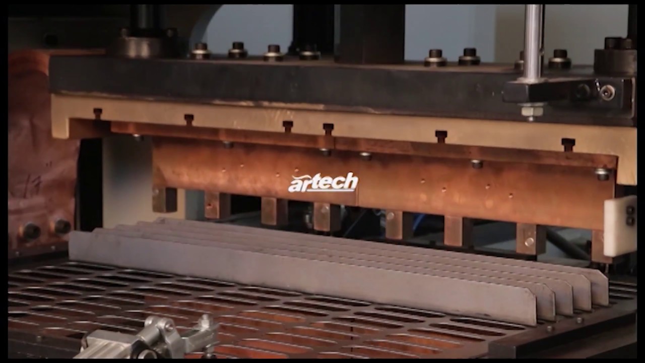 Automatic Tile Stiffener Welding Machine - YouTube