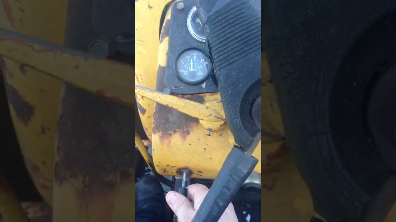 1959 Case 420B Backhoe Very Cold Start - YouTube