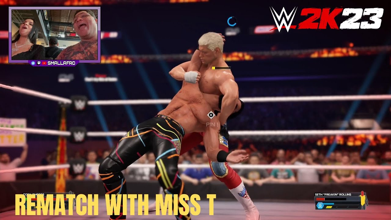 WWE 2K23 1V1 SMALLAFRO VS MISS THICKEMS: THE REMATCH - YouTube