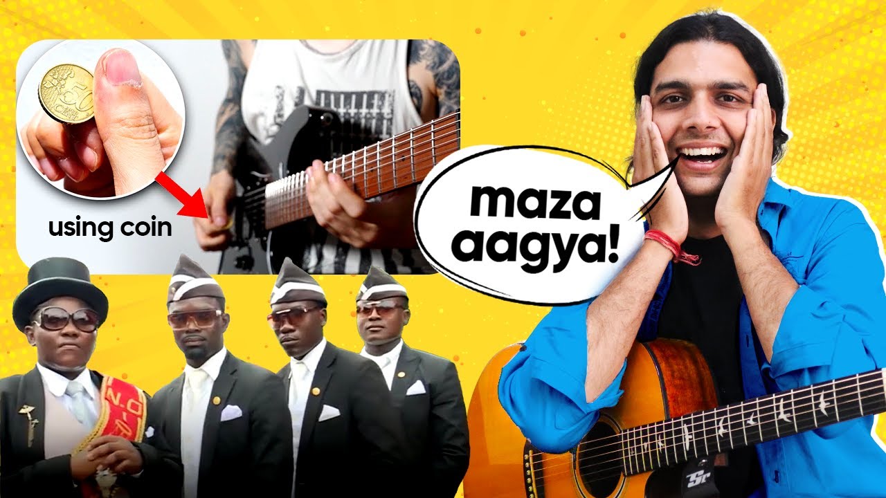 Fake GUITAR Reactions🤯 | Music Memes and hacks | - YouTube