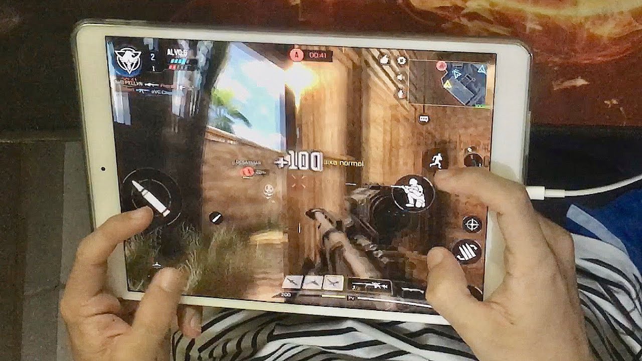 CALL OF DUTY MOBILE - HANDCAM HUD 4 DEDOS IPAD PRO / MODO PLANTAR E ...