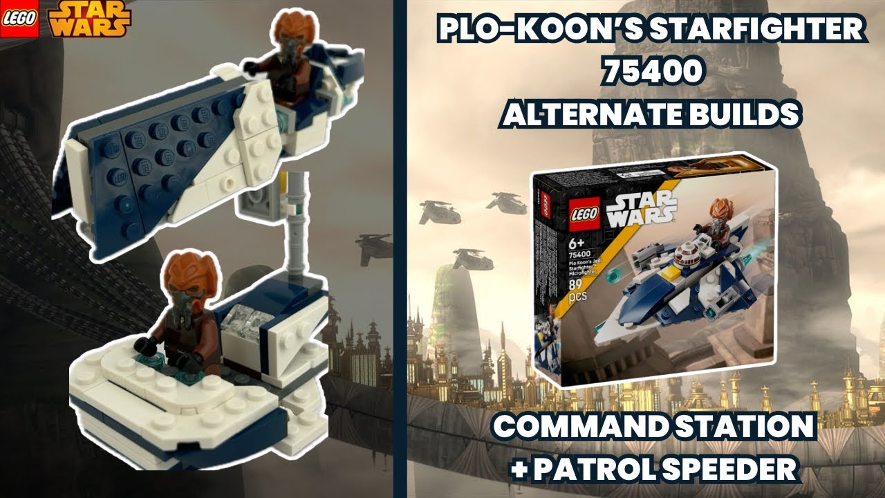 BEST ALTERNATE BUILDS using Plo-Koon’s Starfighter Microfighter! | Lego ...