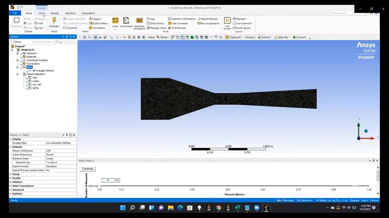 NACA 0012 Airfoil Wind Tunnel Analysis | Fluent Ansys - YouTube
