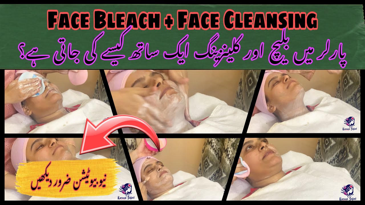 How we do Face Bleach with Normal Cleansing together in Saloons? Winter ...