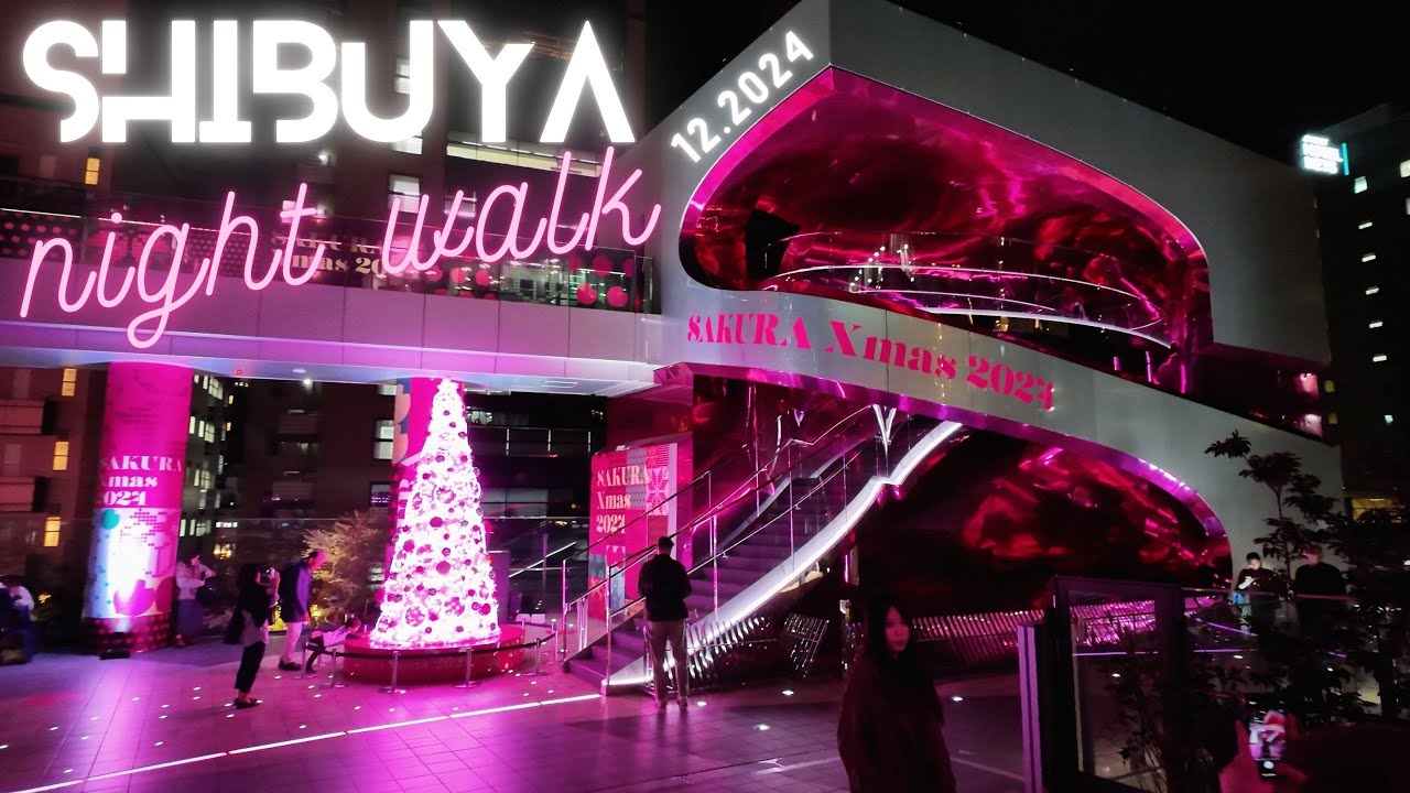 Shibuya Beautiful Night Walk December 2024 - YouTube