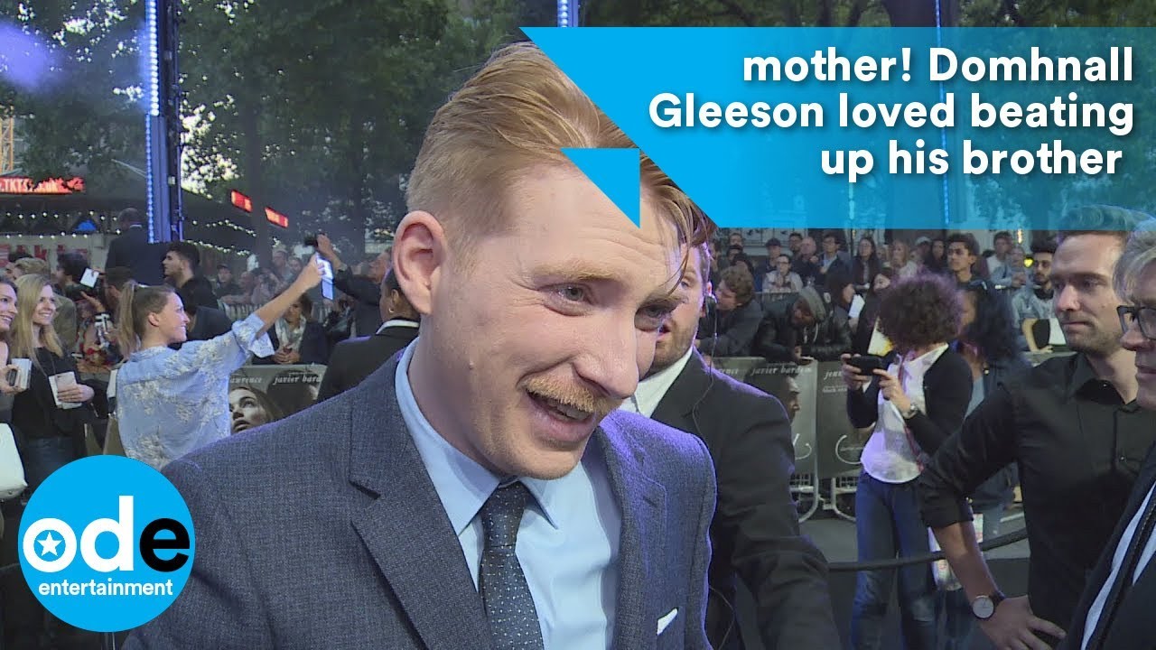 mother!: Domhnall Gleeson loved beating up his brother - YouTube