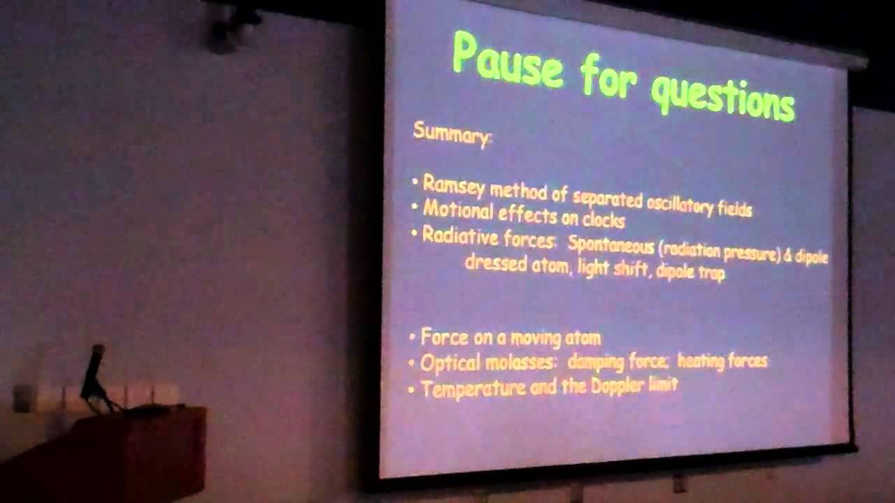 William D. Phillips, "Laser cooling and trapping and Bose-Einstein ...