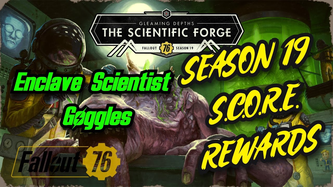Fallout 76 | SEASON 19 - The Scientific Forge | Enclave Scientist Goggles | Reward | - YouTube