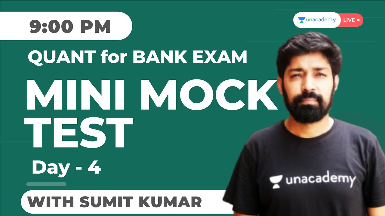 Quant Mini Mock Test for All Bank Exams - Day 4 | Most Important Mock ...