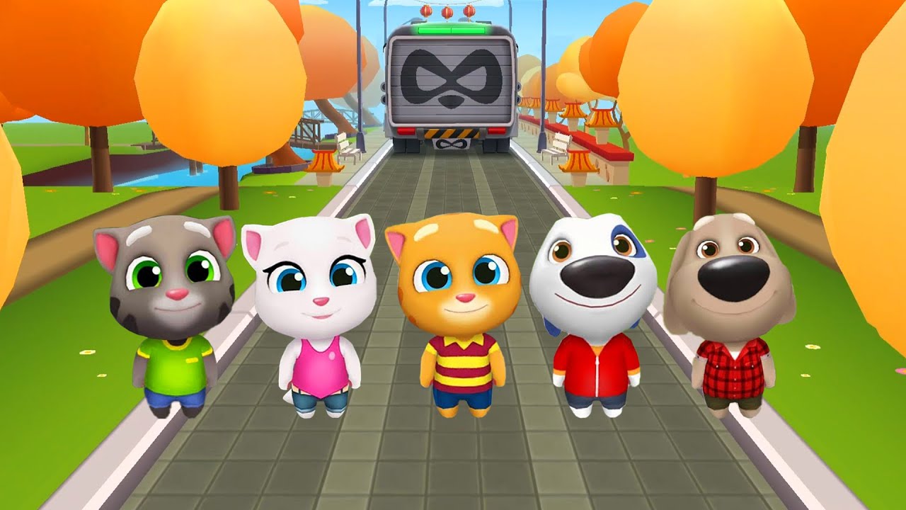 Talking Tom Gold Run China Unlocking All Characters & Levels - Full ...