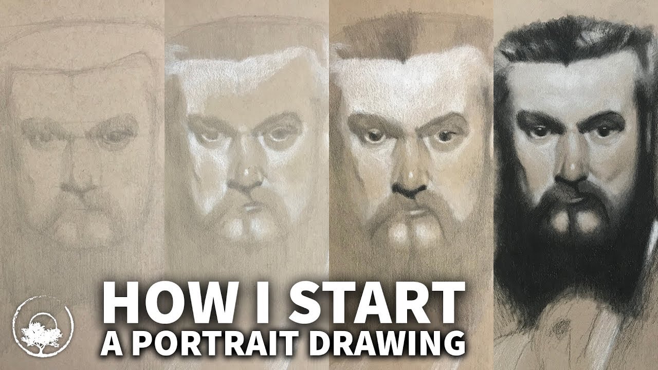 Methods & Process for Portrait Drawings - YouTube