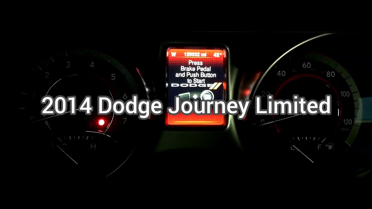 Dodge - Journey - 2014 - Limited: Gauge Cluster Startup Sequence - YouTube