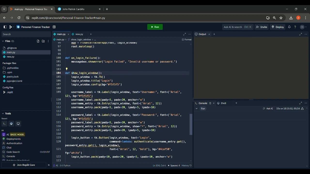 Python Tutorial: ["PERSONAL FINANCE TRACKER"] - YouTube