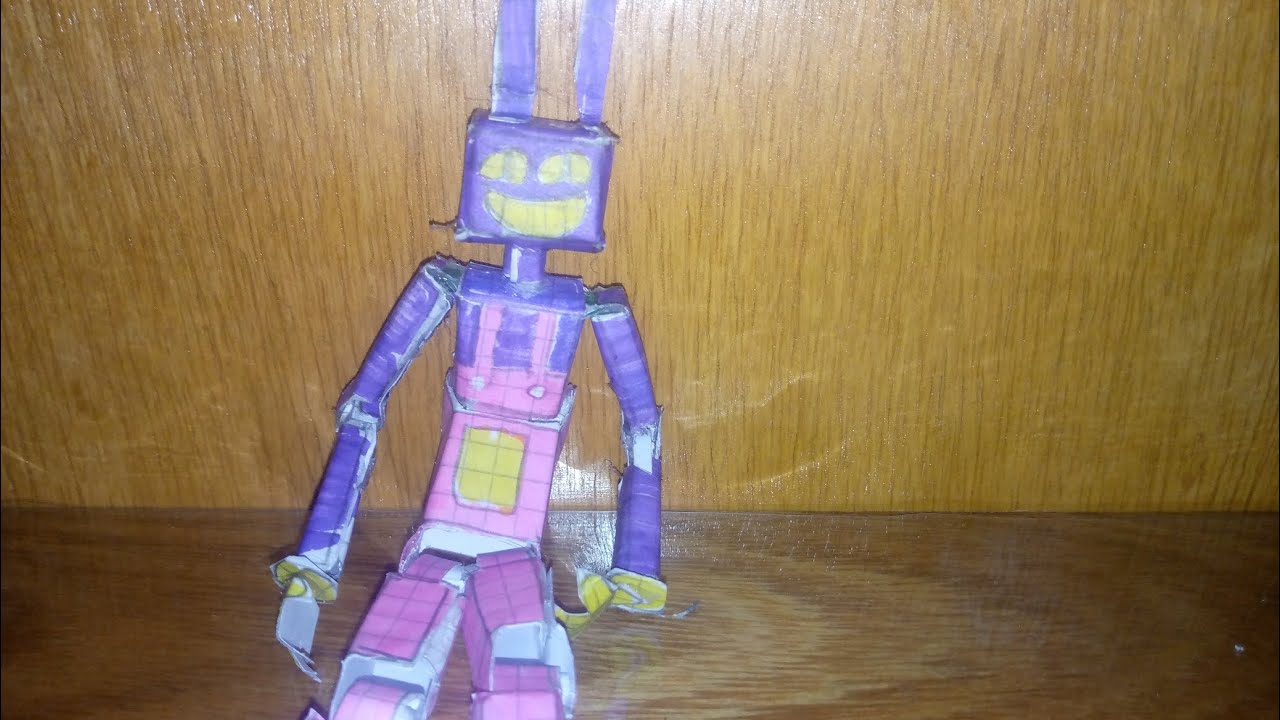 Tutorial como hacer a jax de papercraft amazing digital circus - YouTube