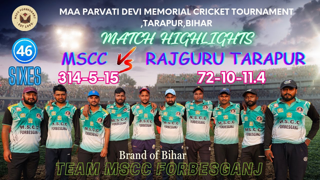 MSCC SCORED 314 RUNS in 15 OVERS | Chandan Yadav 17 balls 79 runs ...