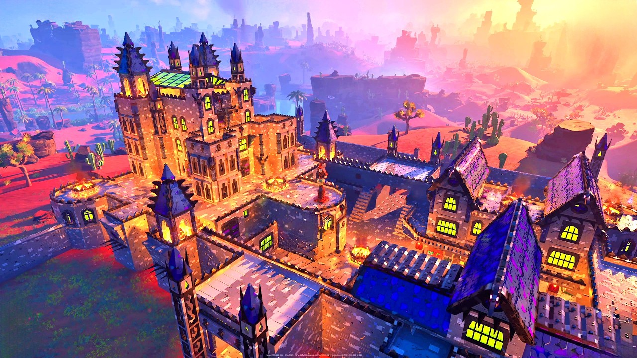 LEGO Fortnite BUILDS: How to Build a Village with a Castle – FULL Step ...