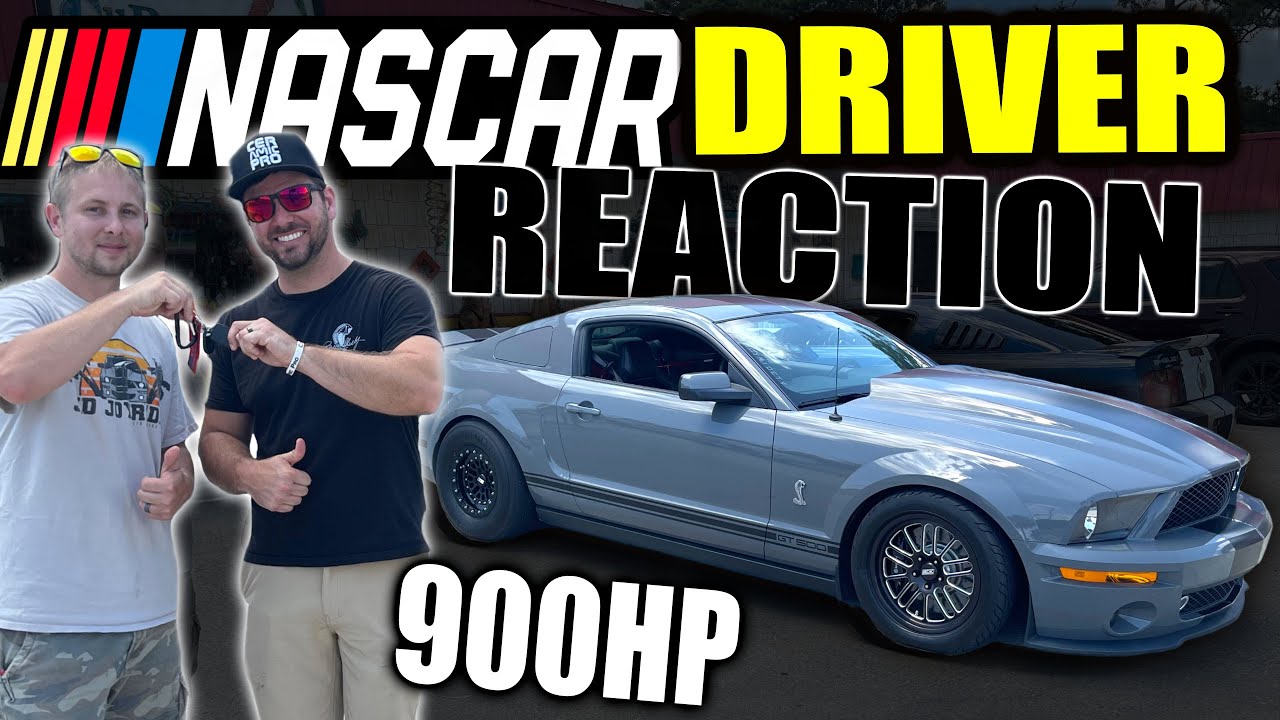 NASCAR Driver REACTION in 900HP Shelby GT500 - YouTube