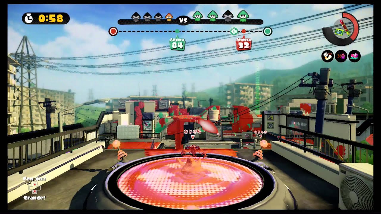 Splatoon S+ Gold Dynamo Roller (ダイナモローラーテスラ ) gameplay part 10 - Tower ...