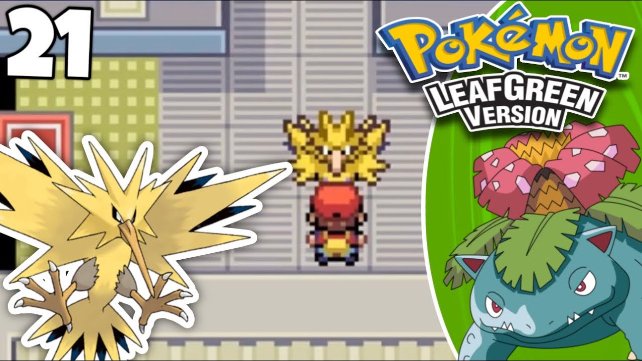 Pokemon Leaf Green Walkthrough (2025) Part 21: How To Catch Zapdos ...