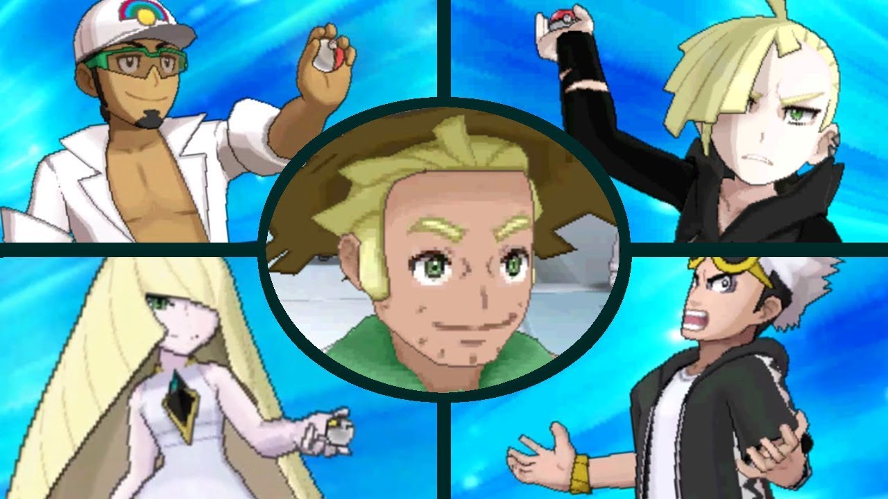 Pokemon Ultra Sun & Ultra Moon - All Champion Challengers + Secret Mohn ...
