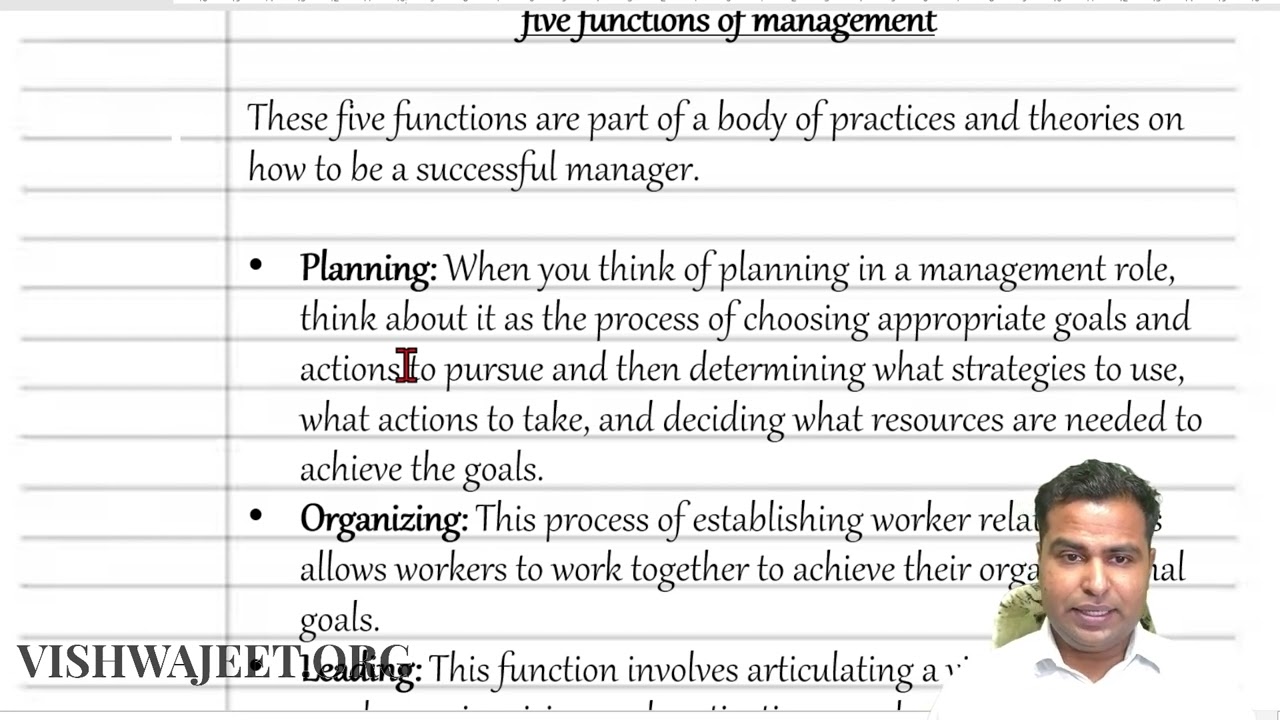 5 Managerial Functions Managerial Skills And Roles MBA Knowledge