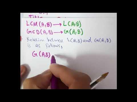 Math for beginners - Arithmetic - class 9(Relation between LCM and GCD ...