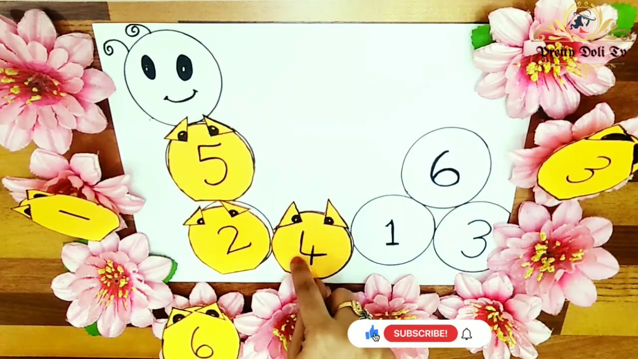 Easy number identification activity for preschool kids - YouTube