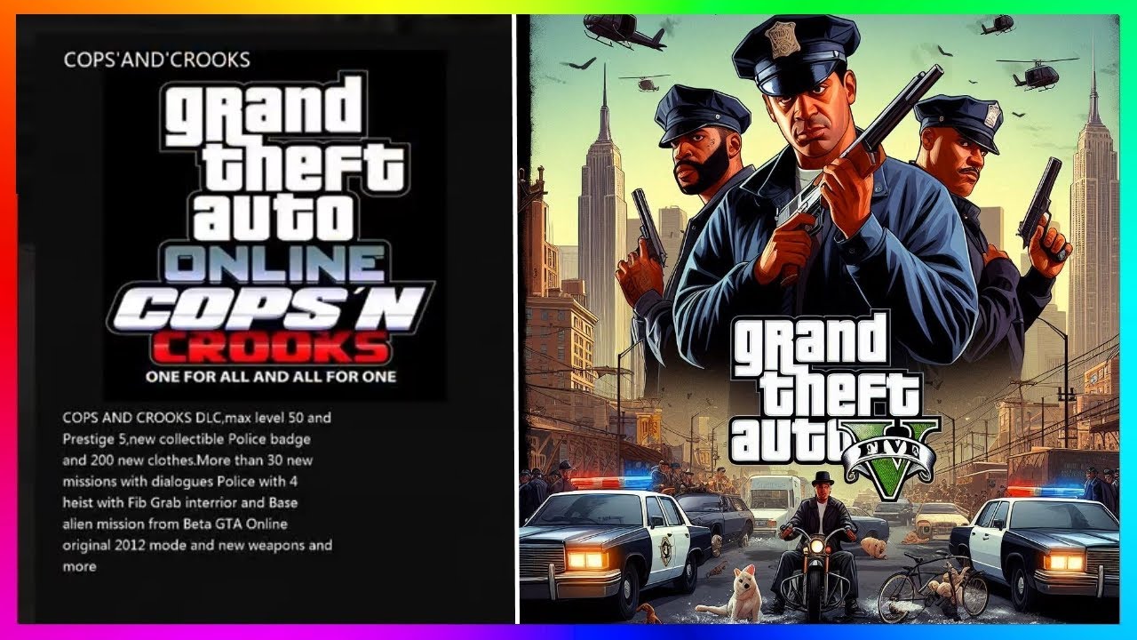 GTA 5 NEW COPS N CROOKS DLC LEAKS, Police Snitch, OUTFITS, Car Weapons ...