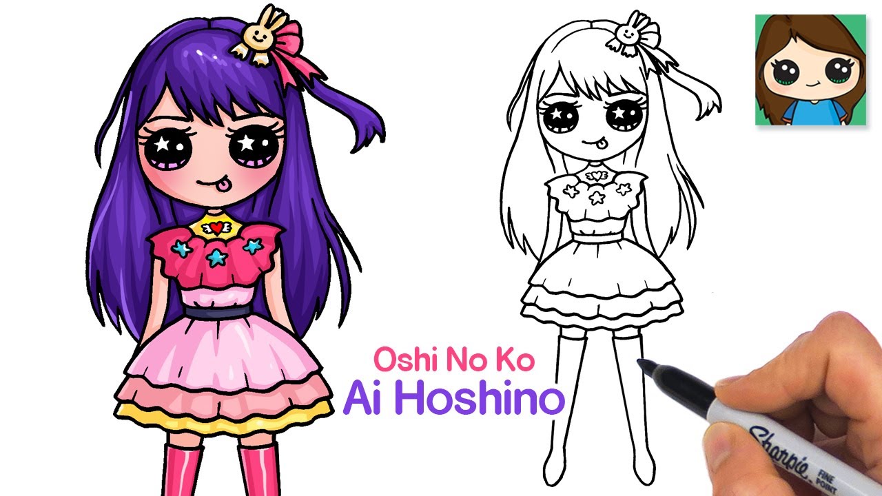 How To Draw Ai Hoshino Oshi No Ko Anime Youtube