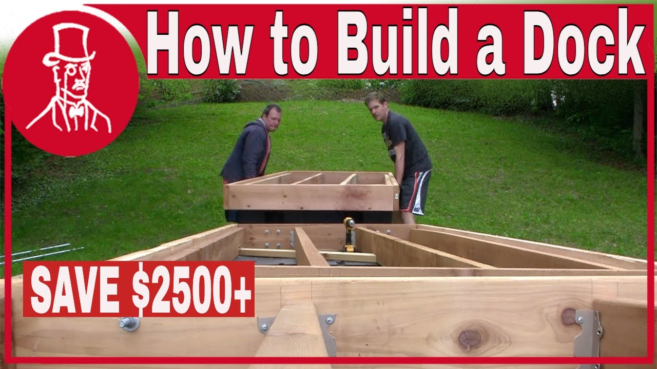 How to build a cedar floating dock - YouTube