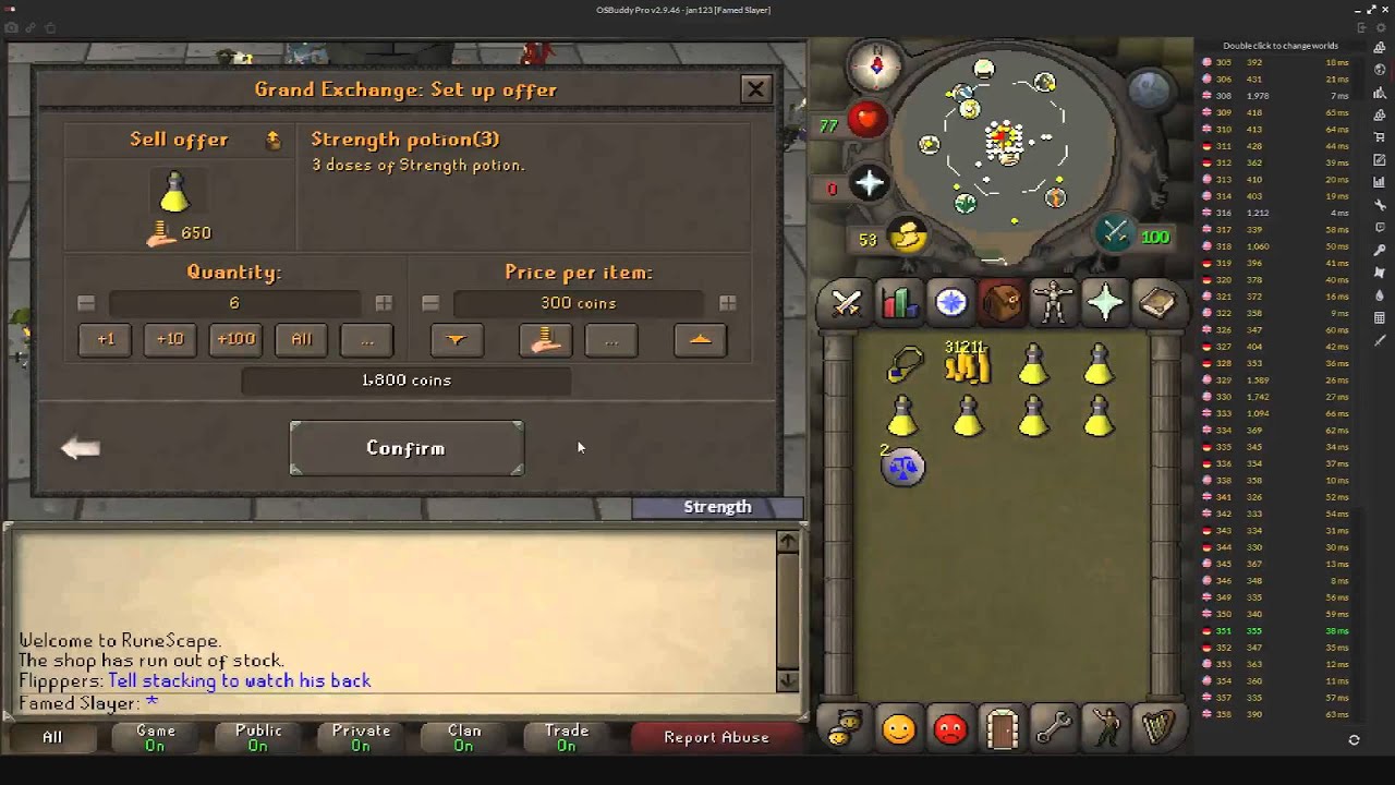 Runescape 2007 LEGIT money making guide STRENGTH POTIONS! - YouTube