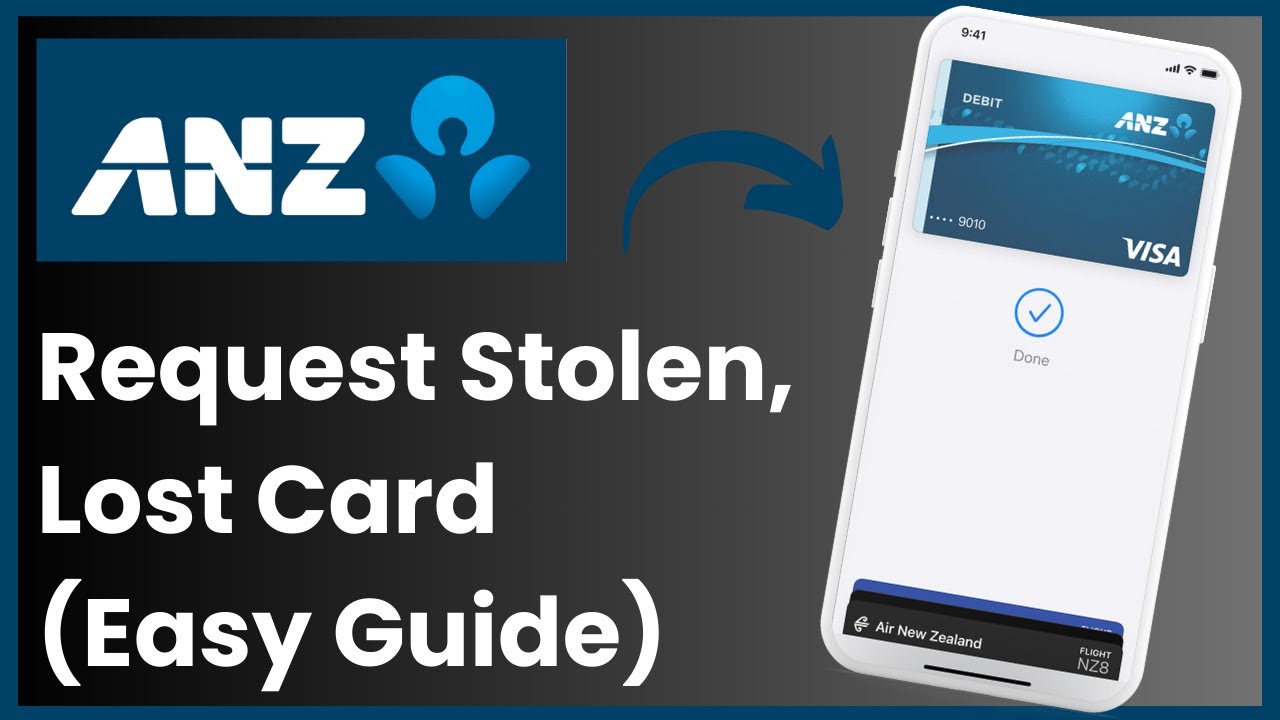 How to Request for Lost, Stolen or Damaged card in ANZ Bank - YouTube