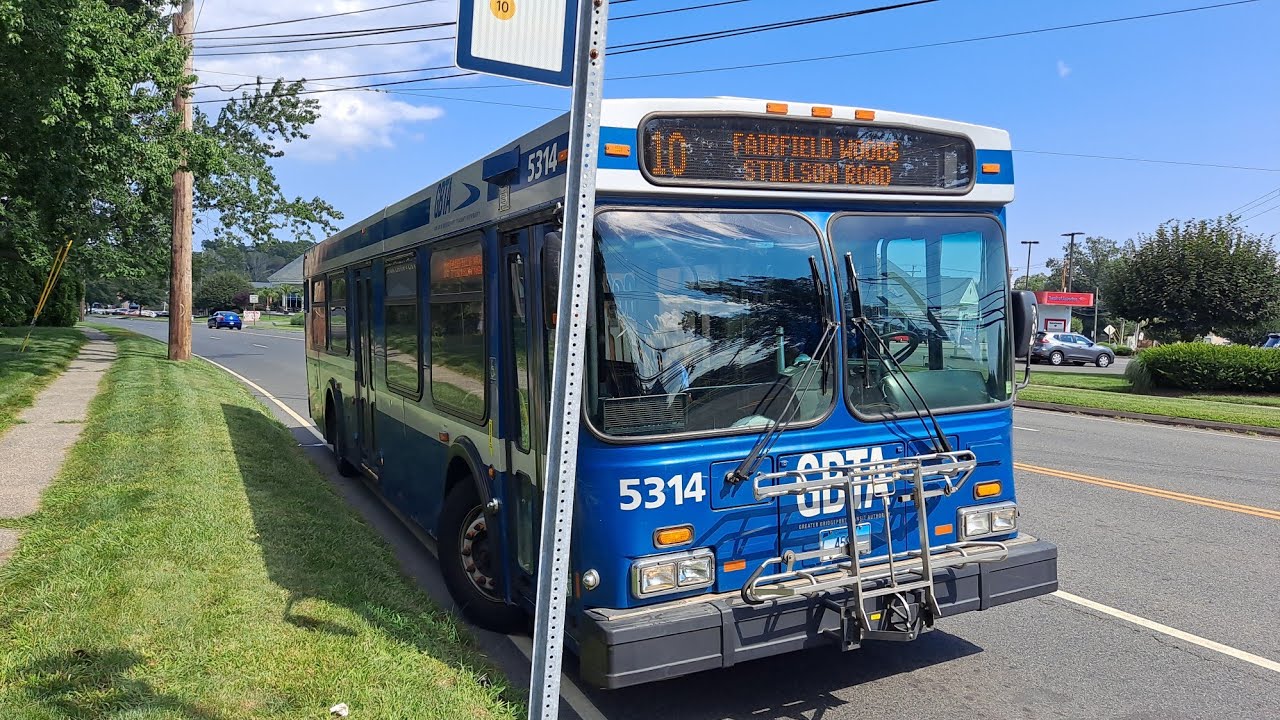 Greater Bridgeport Transit: 2003 D35LF #5314 on Route 10 - YouTube