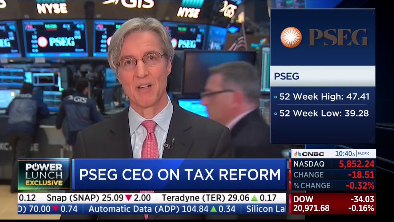 PSEG CEO: Border Adjustment Tax is "significant issue" w/ "unintended ...