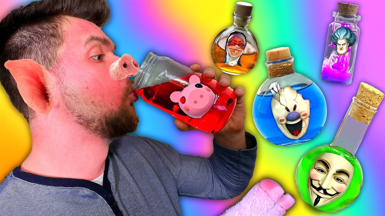 DO NOT DRINK THOSE POTIONS (Piggy, Ice Scream Rod, Granny, Hacker ...