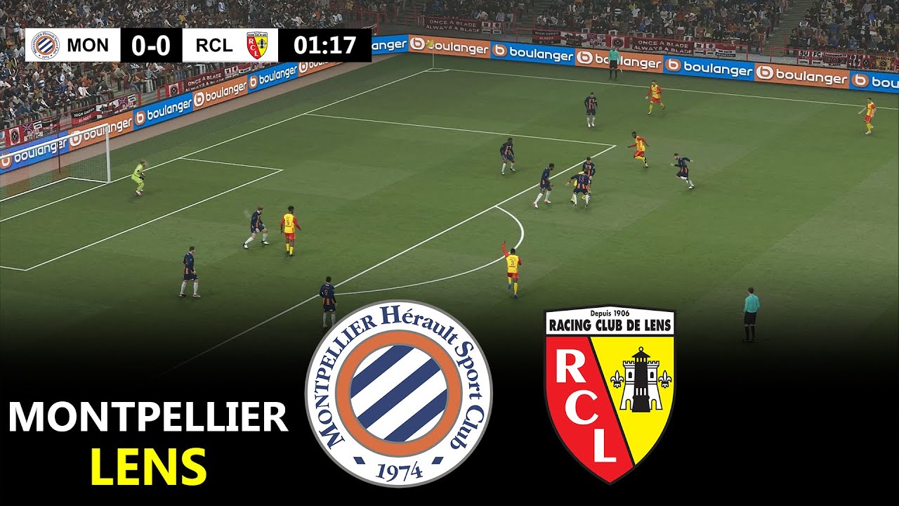 Montpellier vs RC Lens | Ligue 1 2024/25 l eFootball Pes 21 Gameplay ...