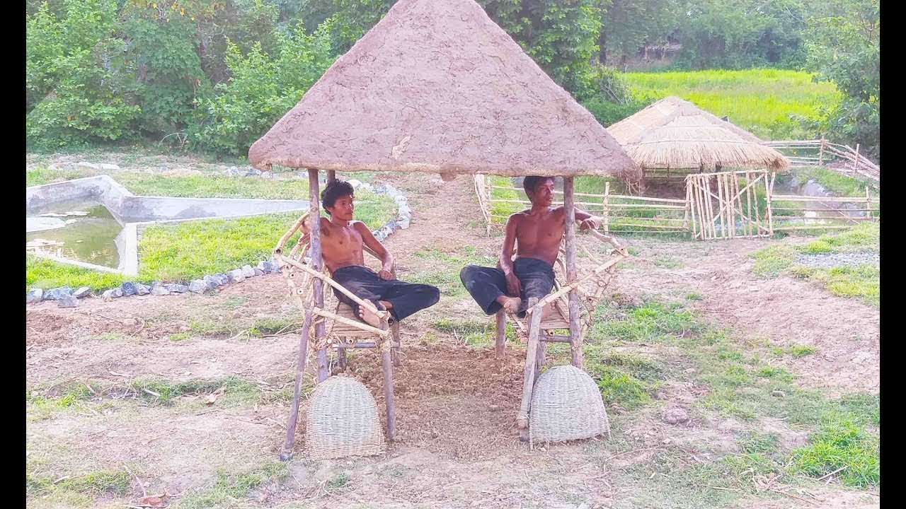 How to build a hut - YouTube