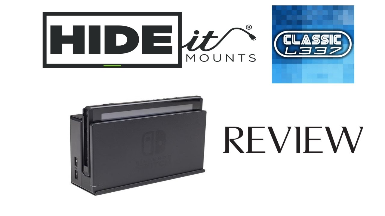 HIDEit Switch Nintendo Switch Wall Mount Review - YouTube
